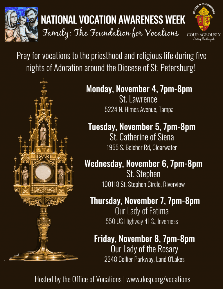 National Vocation Awareness Week - Diocese of Saint Petersburg